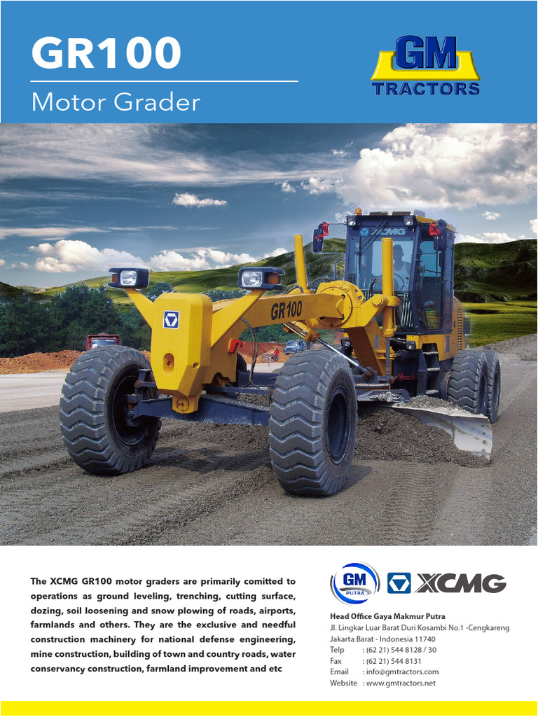 XCMG - GR100 | PDF | Plough | Gear