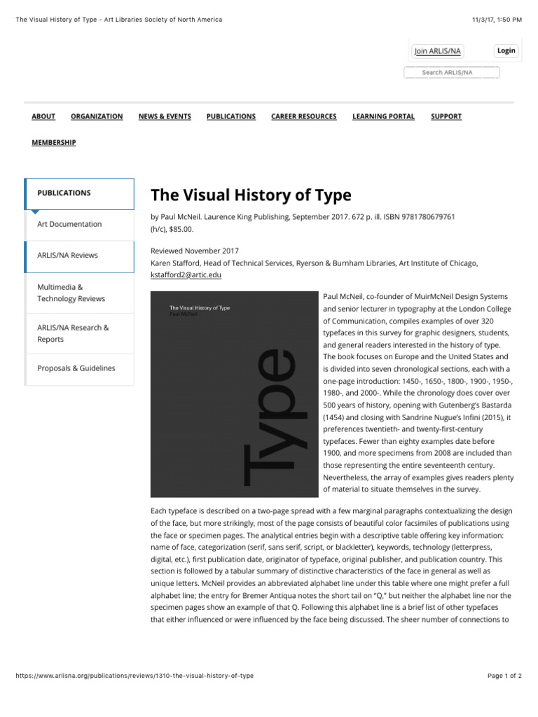 Review of The Visual History of Type | PDF | Typography | Typefaces