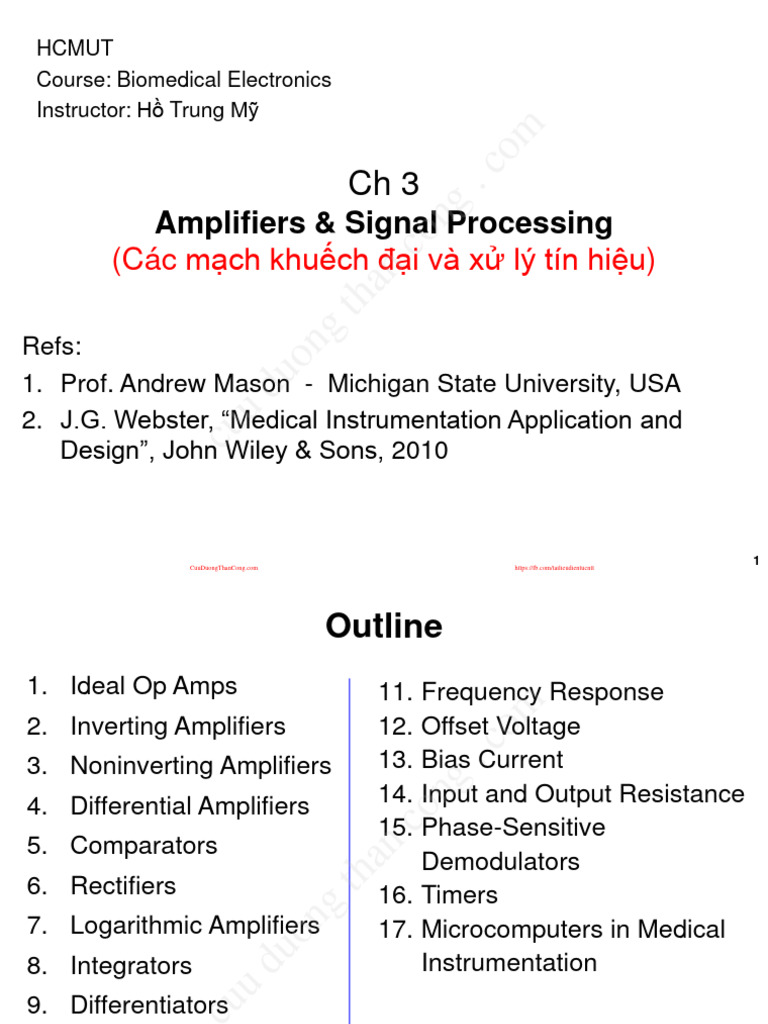 Dien Tu y Sinh - Amplifiers and Signal Processing | PDF | Operational ... Dien Tu y Sinh - Amplifiers and Signal Processing | PDF | Operational ...