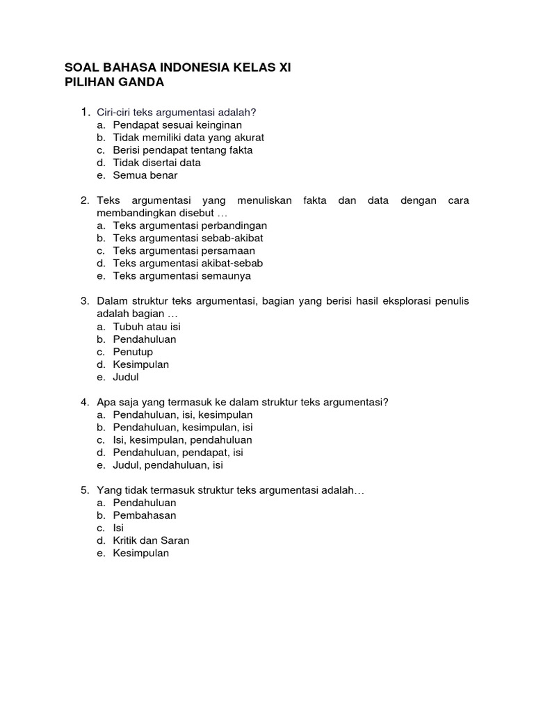 SOAL PTS Kelas XI SMK | PDF