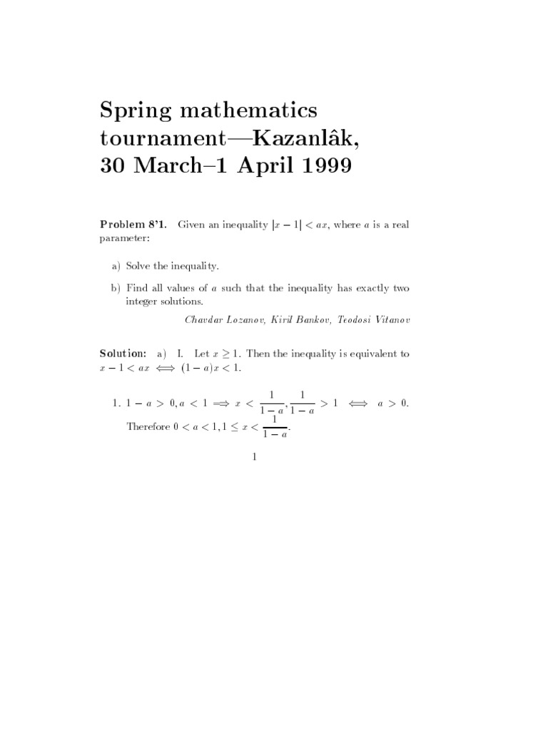 Bul Spring 99 | PDF | Trigonometric Functions | Numbers