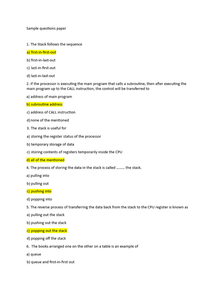 MCQ of COD | PDF | Pointer (Computer Programming) | Logic Gate