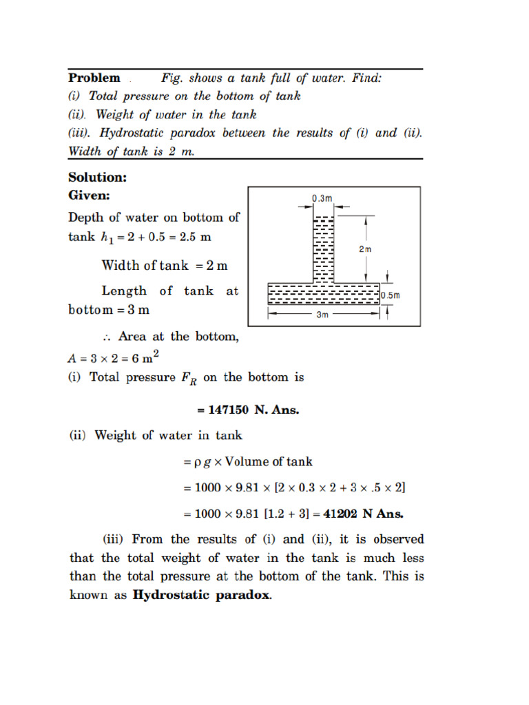 Examples of Pressure On Submerged Vertical Plane Surface | PDF