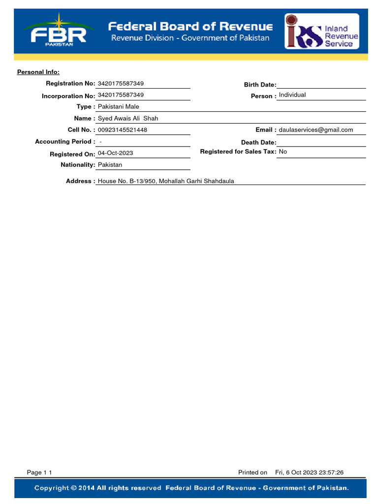 Profile Report | PDF