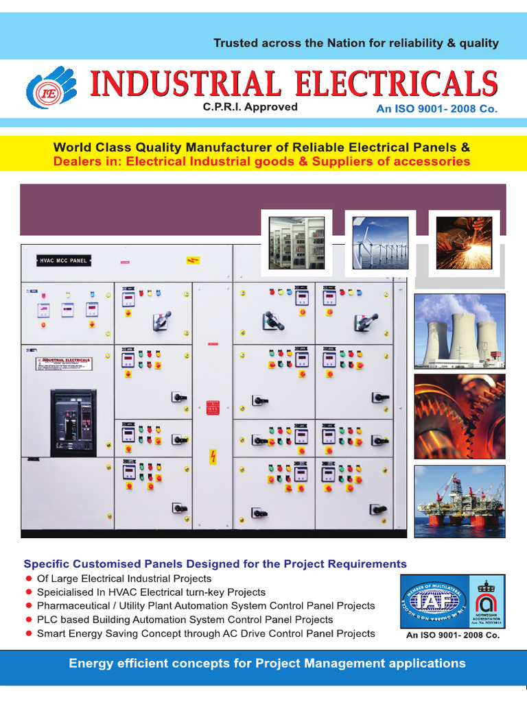 Industrial Electrical Catalogue Plate | PDF
