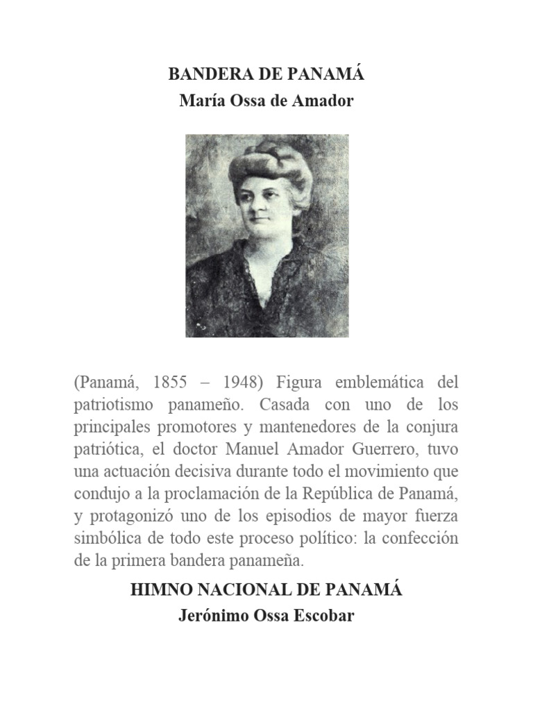 Autores Panameños Simbolos Patrios | PDF | Historia