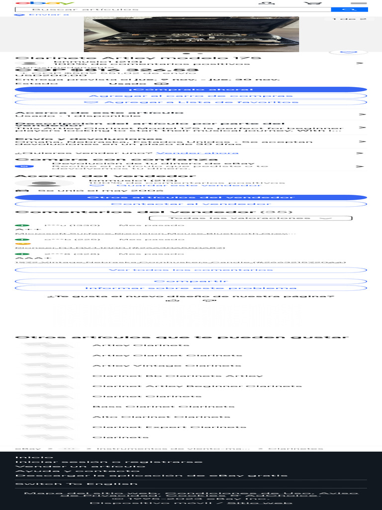 Artley Clarinet Model 17S Ebay | PDF