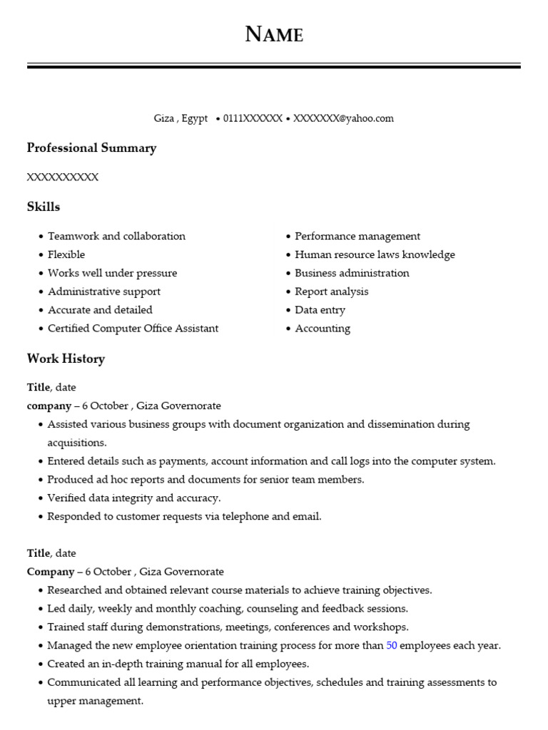 CV Sample | PDF | Learning | Lesson Plan
