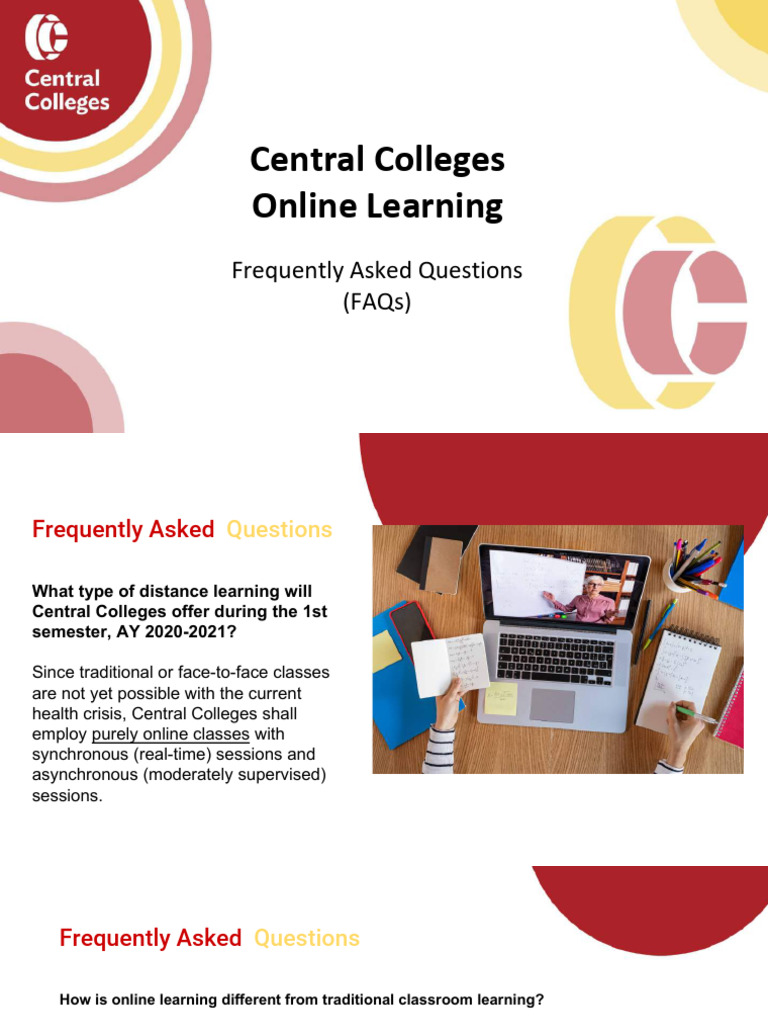 Online Learning FAQ - 2021 | PDF | Educational Technology | Distance ...