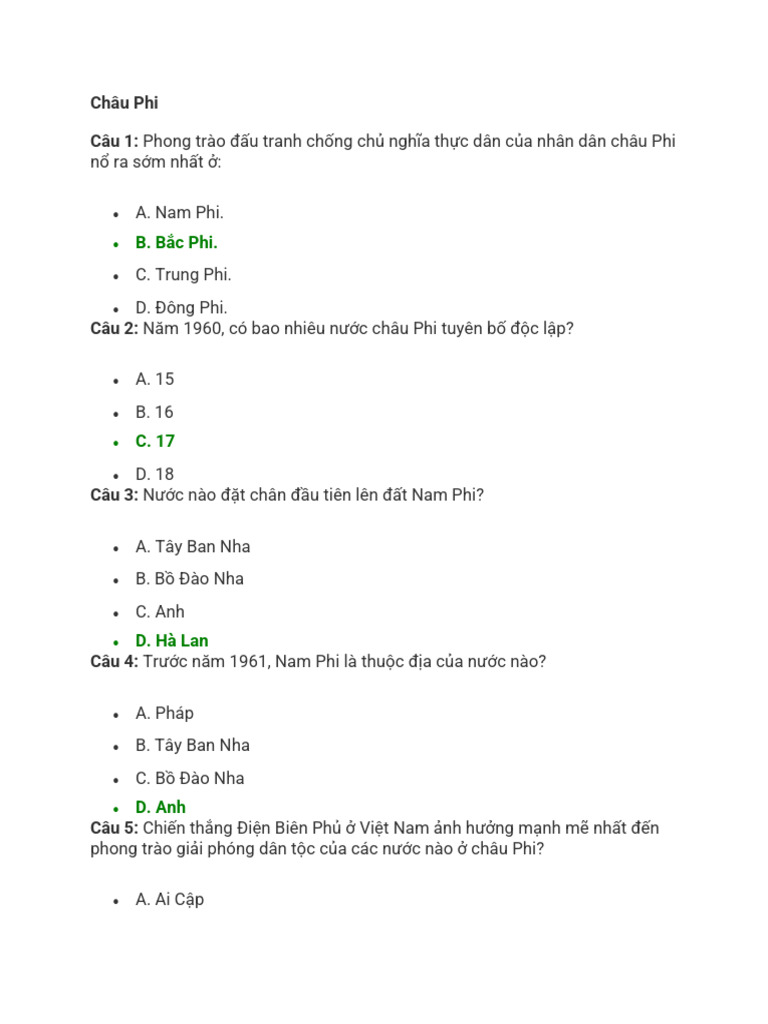 Châu Phi | PDF