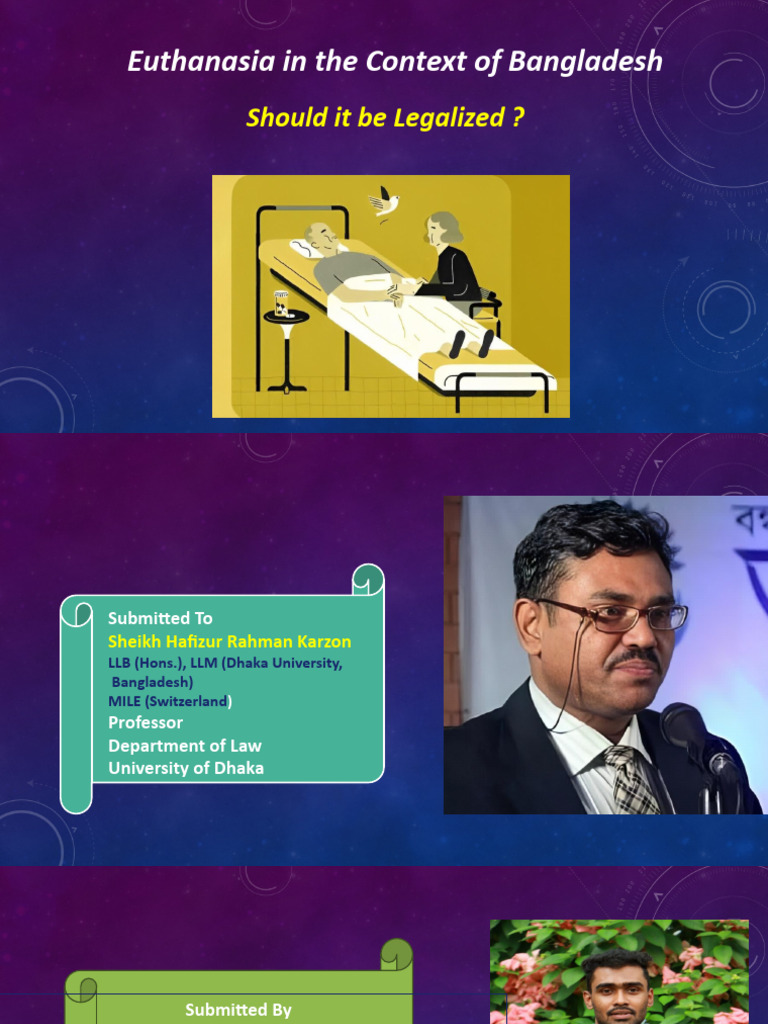 Euthanasia Legalization Debate in Bangladesh | PDF | Ethical Principles ...