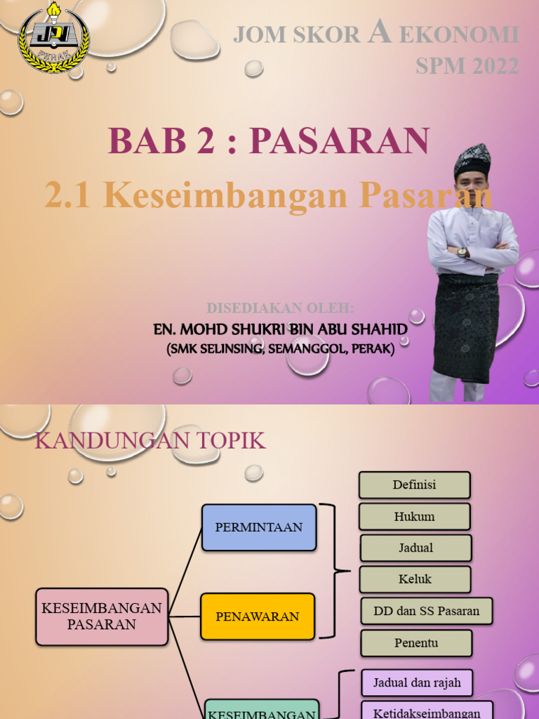 Bab 2.1 Keseimbangan Pasaran | PDF