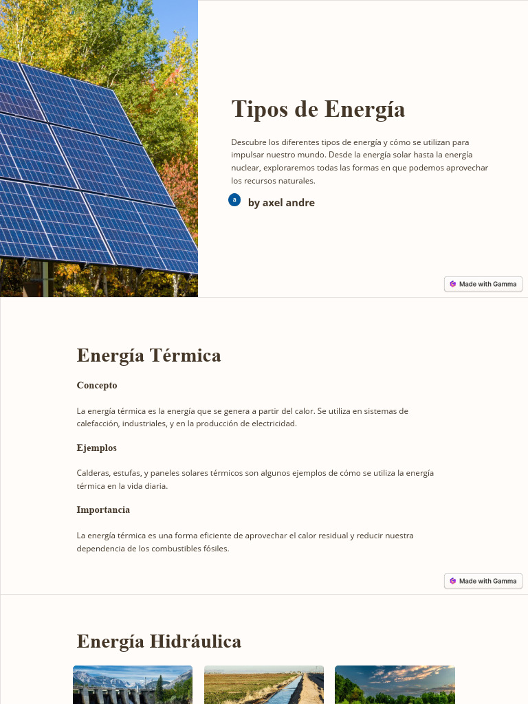 Tipos de Energia | PDF | Energía renovable | Energía eólica