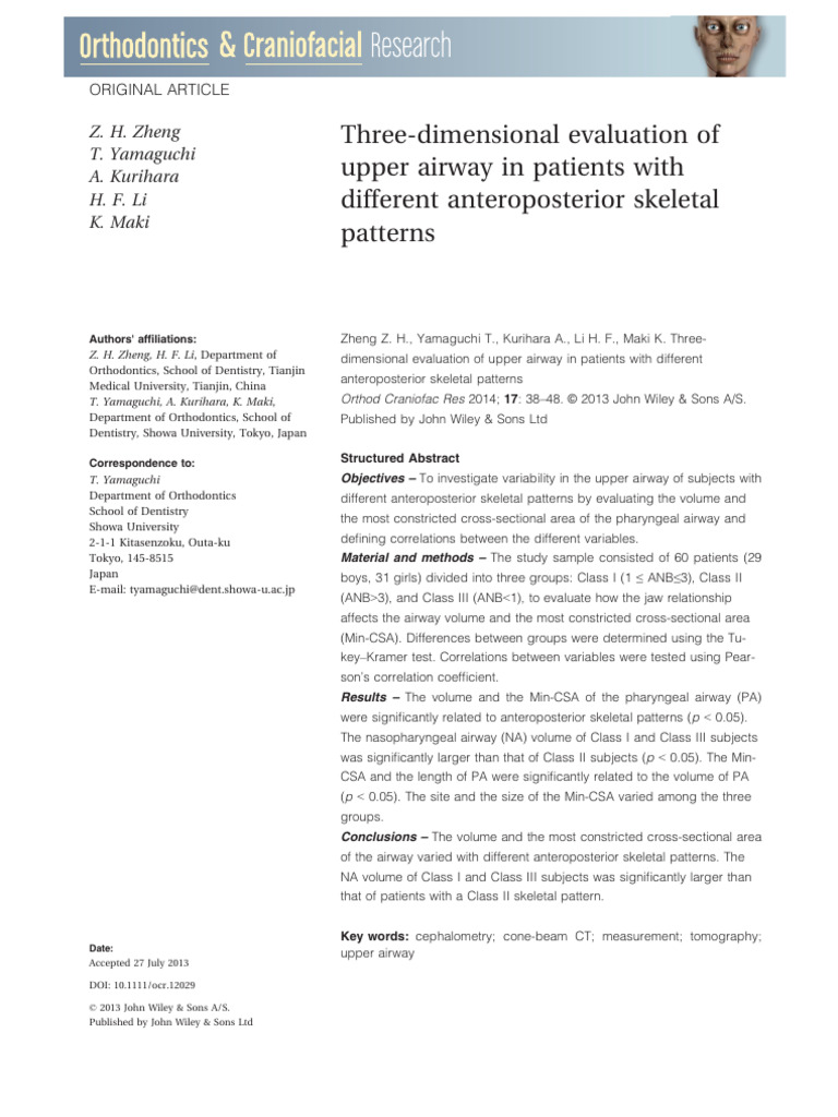 Model | PDF | Sleep Apnea | Human Anatomy