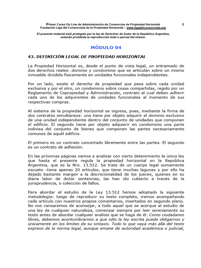 Modulo 4 0 | PDF | Condominio | Propiedad