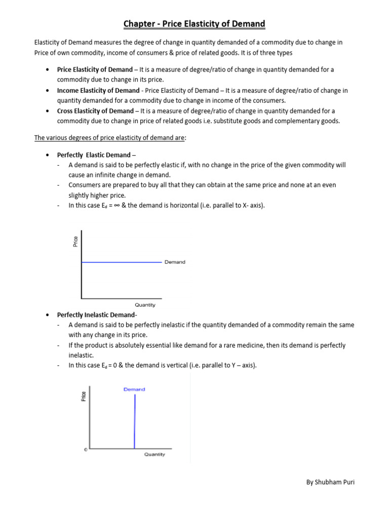 Elasticity of Demand | PDF | Demand | Elasticity (Economics)
