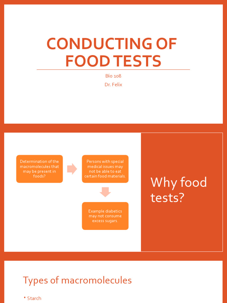 Food Tests | PDF