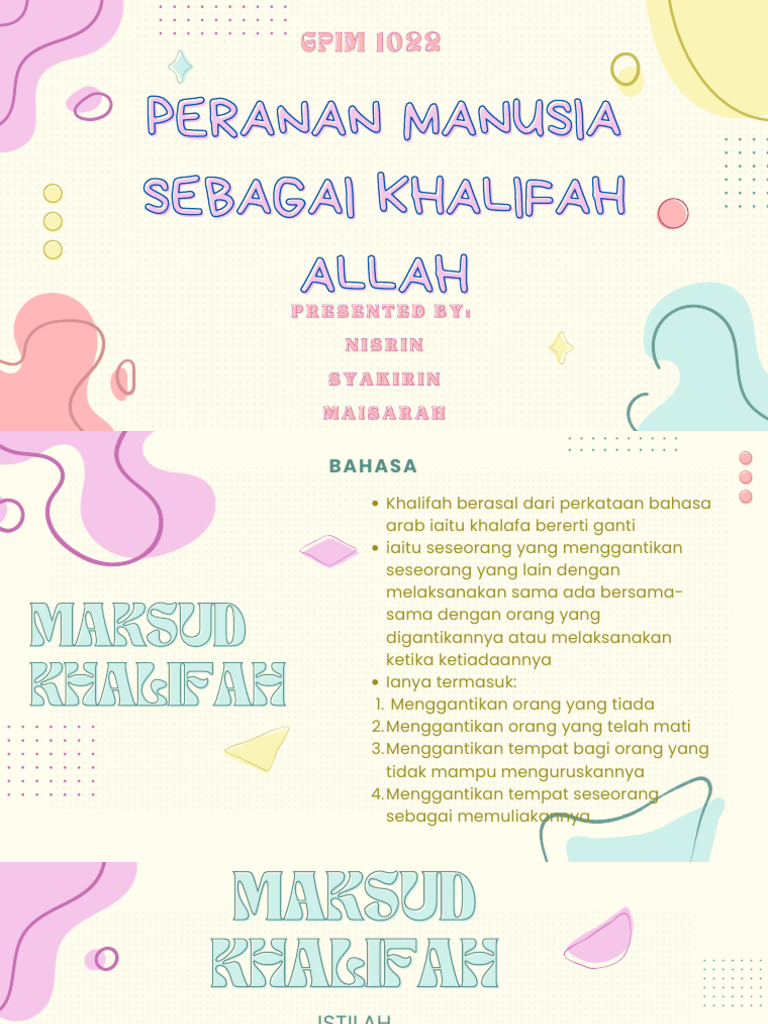 Peranan Manusia Sebagai Khalifah Allah - 20231031 - 102643 - 0000 | PDF