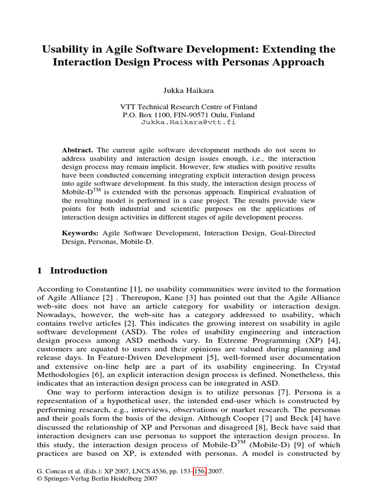 Extending The | PDF | Usability | Agile Software Development