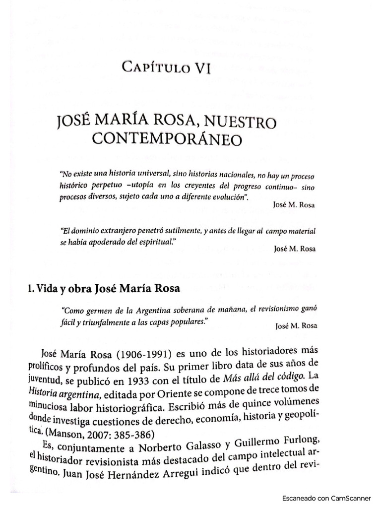 José María Rosa Por Aritz Recalde | PDF