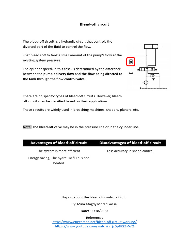 Bleed Off Circuit | PDF | Technology & Engineering