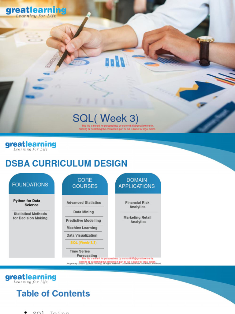SQL Week-3 | PDF | Information Technology | Information Technology Management
