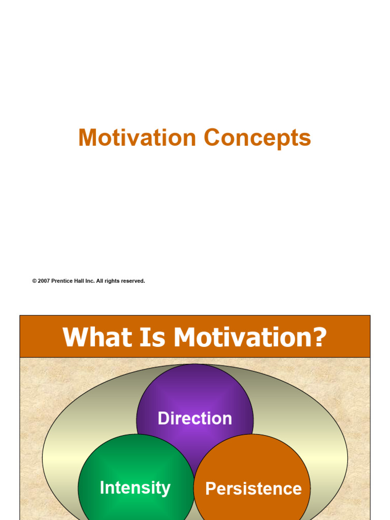 Chapter 7 Motivation Basic Concepts | PDF | Goal | Psychology