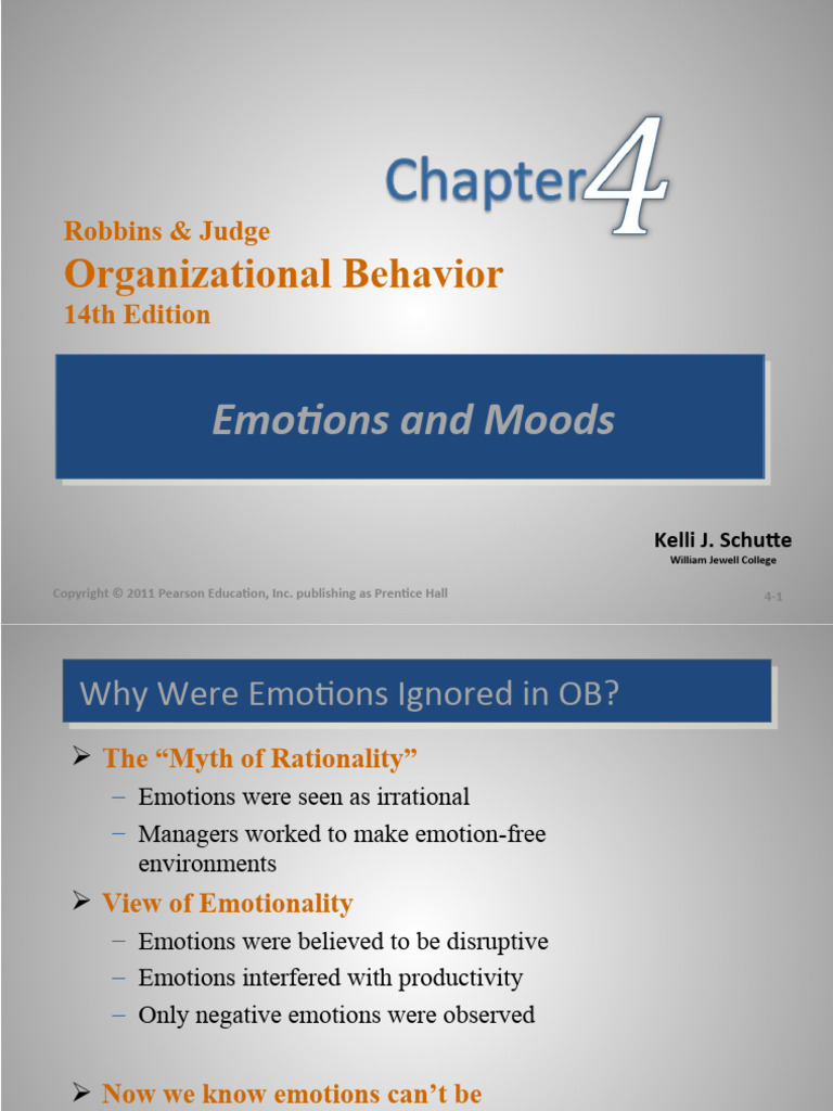 Chapter 4 Emotions and Mood | PDF | Emotions | Mental Health