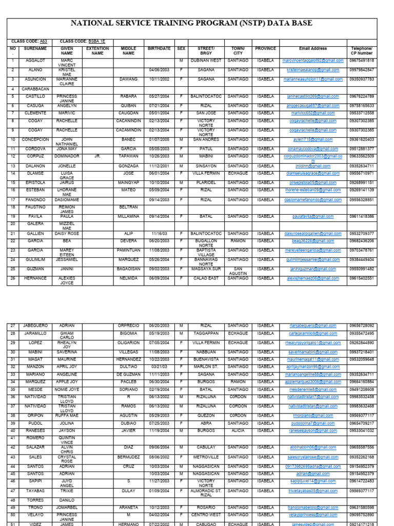 National Service Training Program | PDF