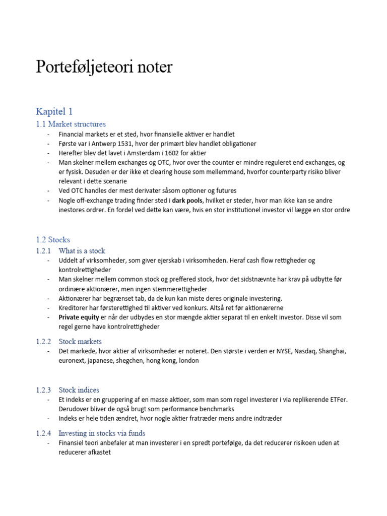 Noter | PDF