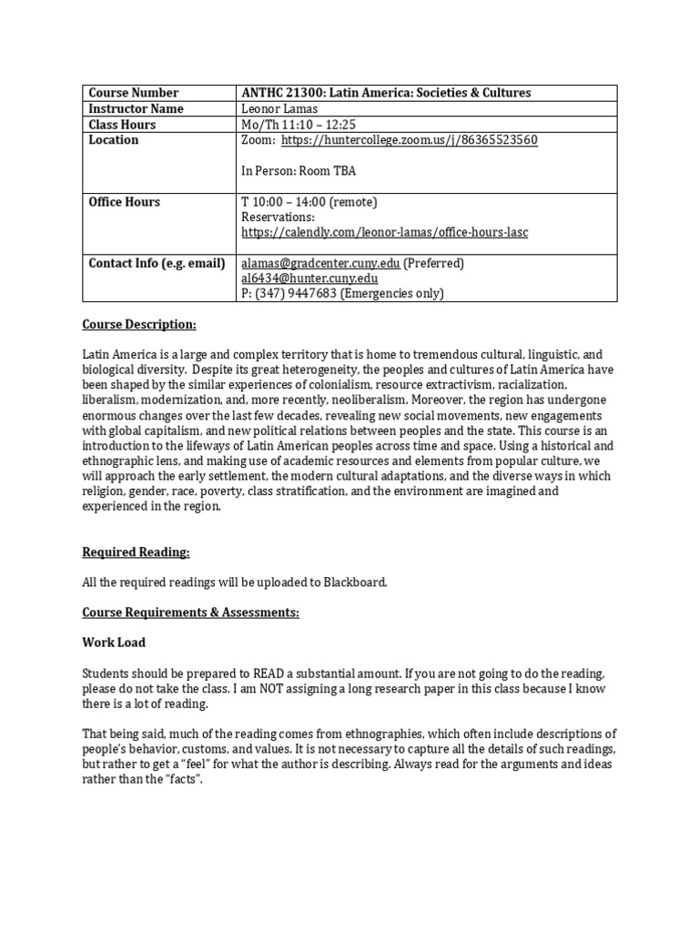 Syllabus - LASCSpring 2022 | PDF | Academic Integrity | Academic Dishonesty