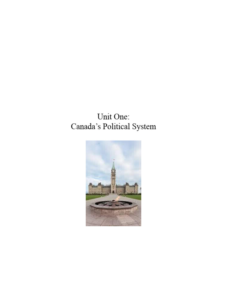 Unit One: Canada's Political System | PDF | Critical Thinking