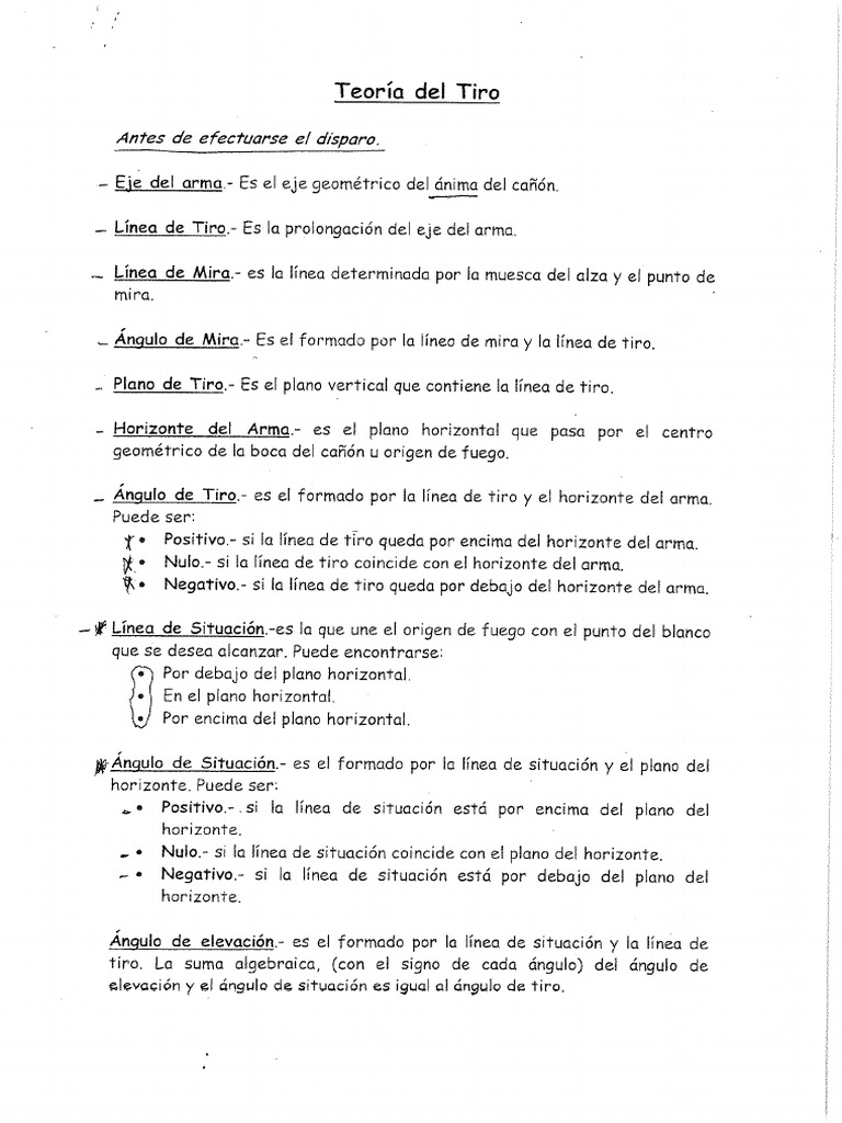 Teoria Del Tiro | PDF