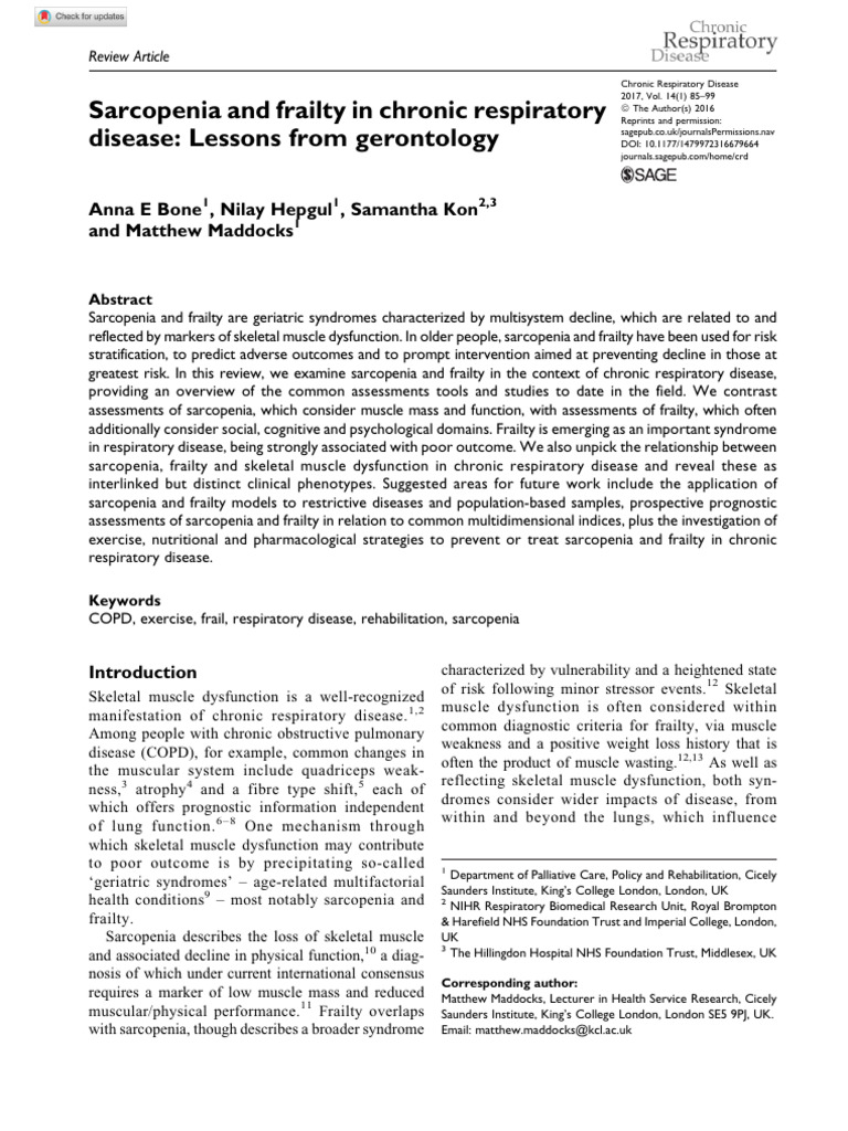 Bone Et Al 2016 Sarcopenia and Frailty in Chronic Respiratory Disease ...