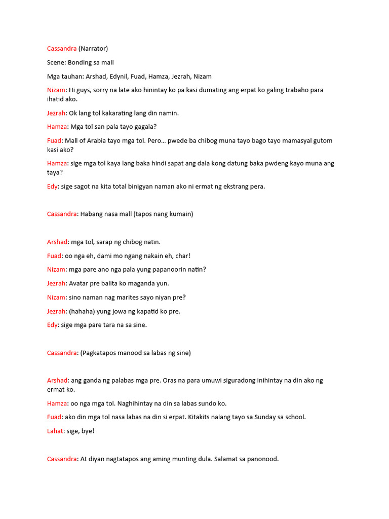 Fil Balbal Script | PDF