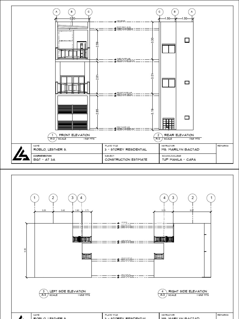 3-Storey Residential | PDF | Queensland | Building Engineering