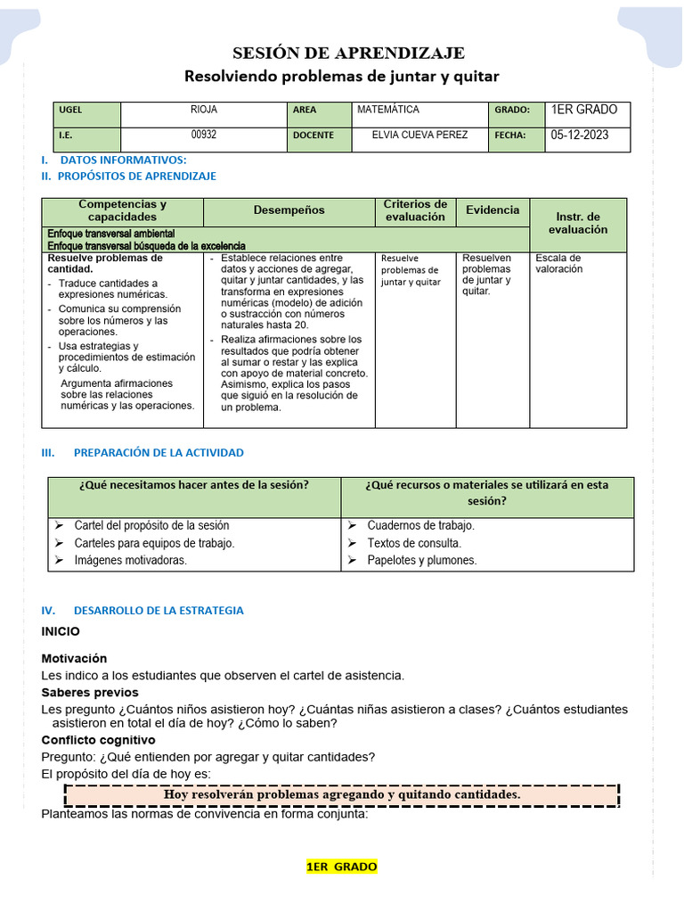 Matematica 05-12-2023 | PDF | Evaluación | Cognición Matematica 05-12-2023 | PDF | Evaluación | Cognición