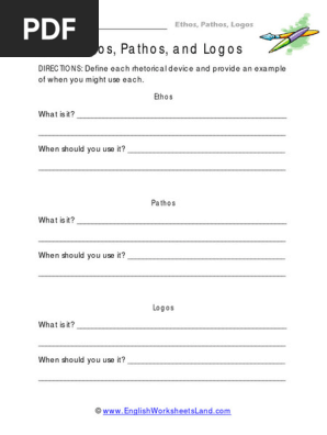 Ethos Pathos Logos Graphic Organizer Worksheet By Rhetorical Appeals