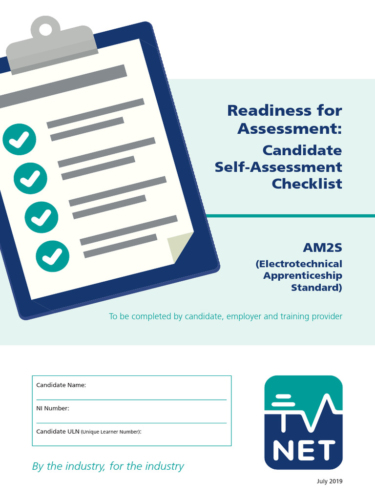 NET AM2S Candidate Checklist 0719 WE2 | PDF | Electrician | Electrical ...