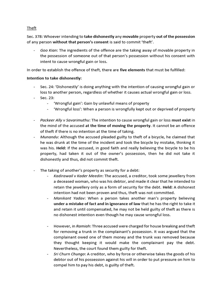 Theft, Extortion and Robbery | PDF | Robbery | Theft