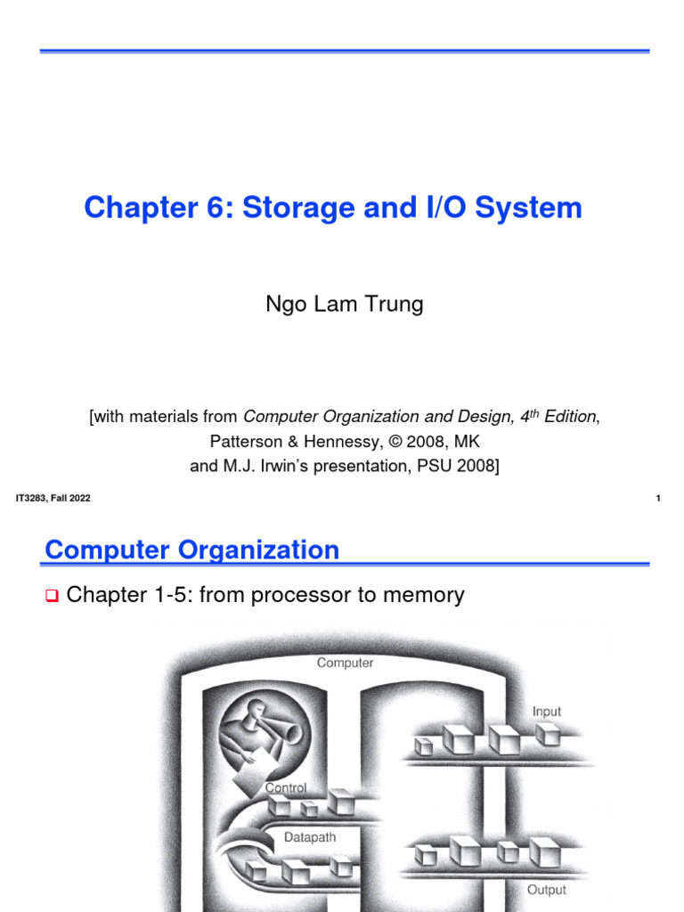 CA Chap6 IO | PDF | Input/Output | Computer Data Storage