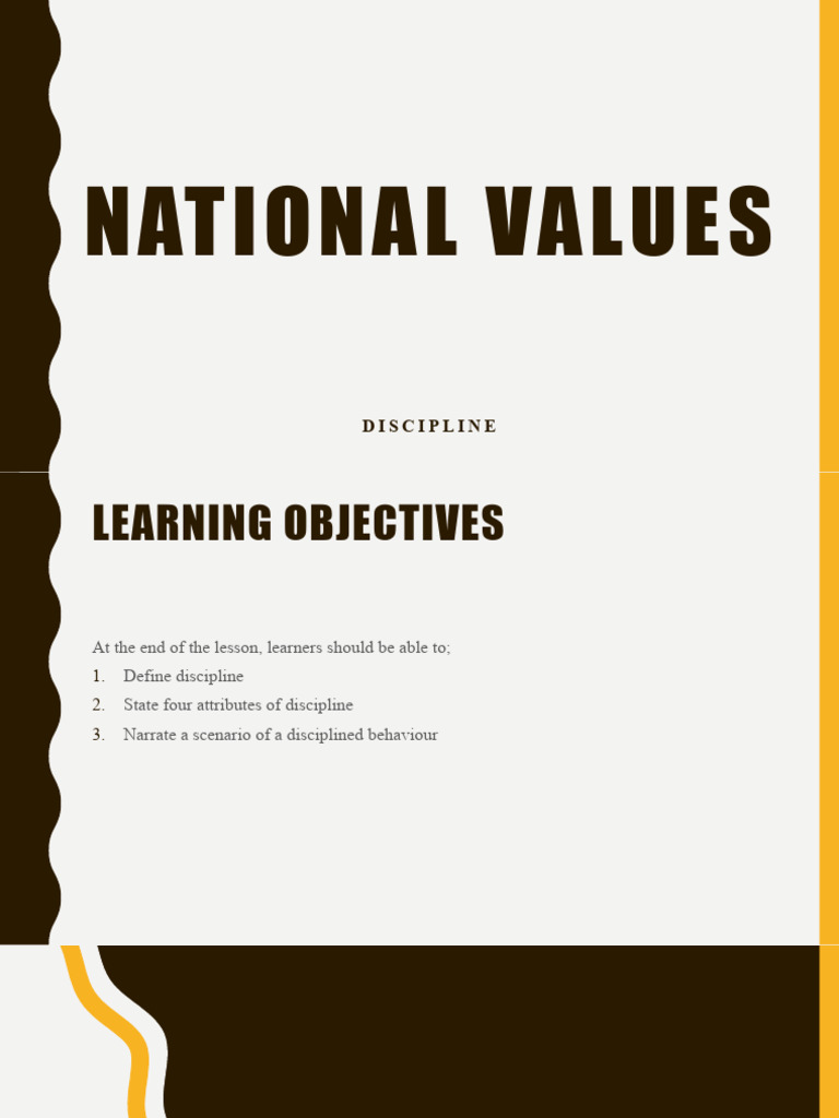 National Values | PDF