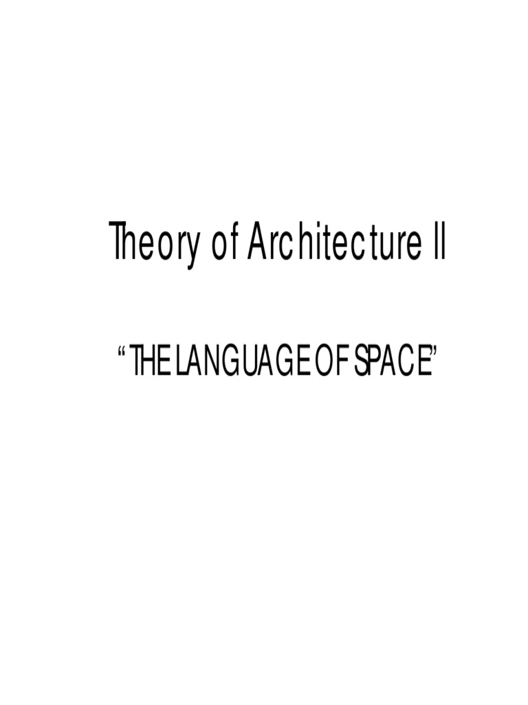 The Language of Space | PDF | Space | Analogy