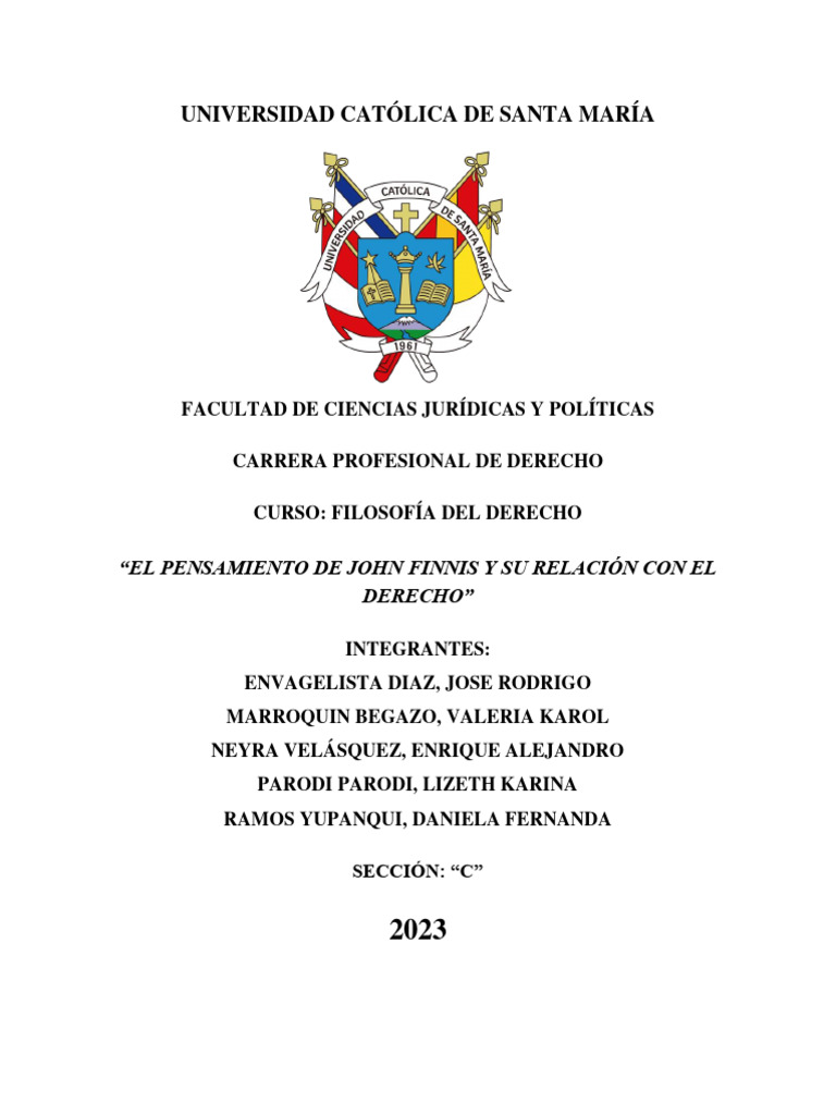 Pensamiento de John Finnis en Derecho | PDF | La Ley natural | Derechos ...