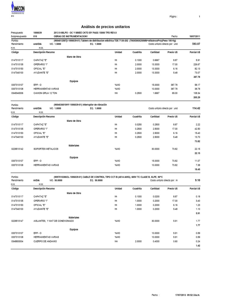 Apu Instrumentacion | PDF