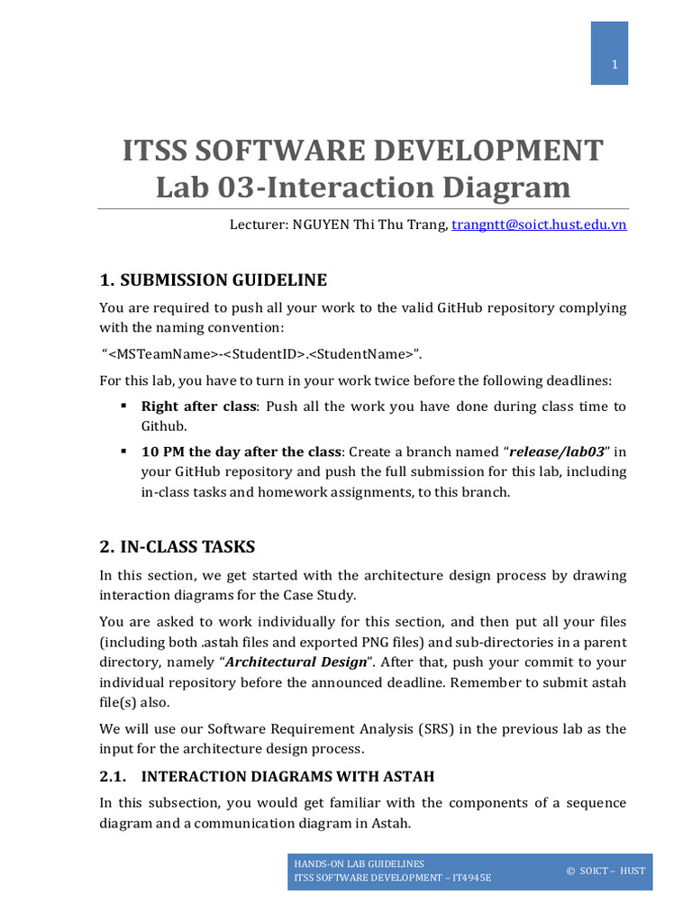 ISD LAB03-InteractionDiagram | PDF | Use Case | Information Technology