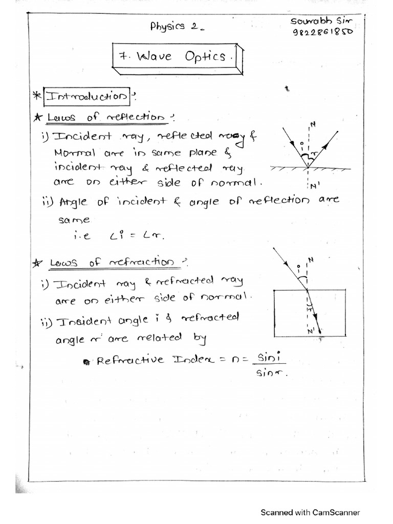 Wave Optics, Physics 2 - 20200416115706 | PDF