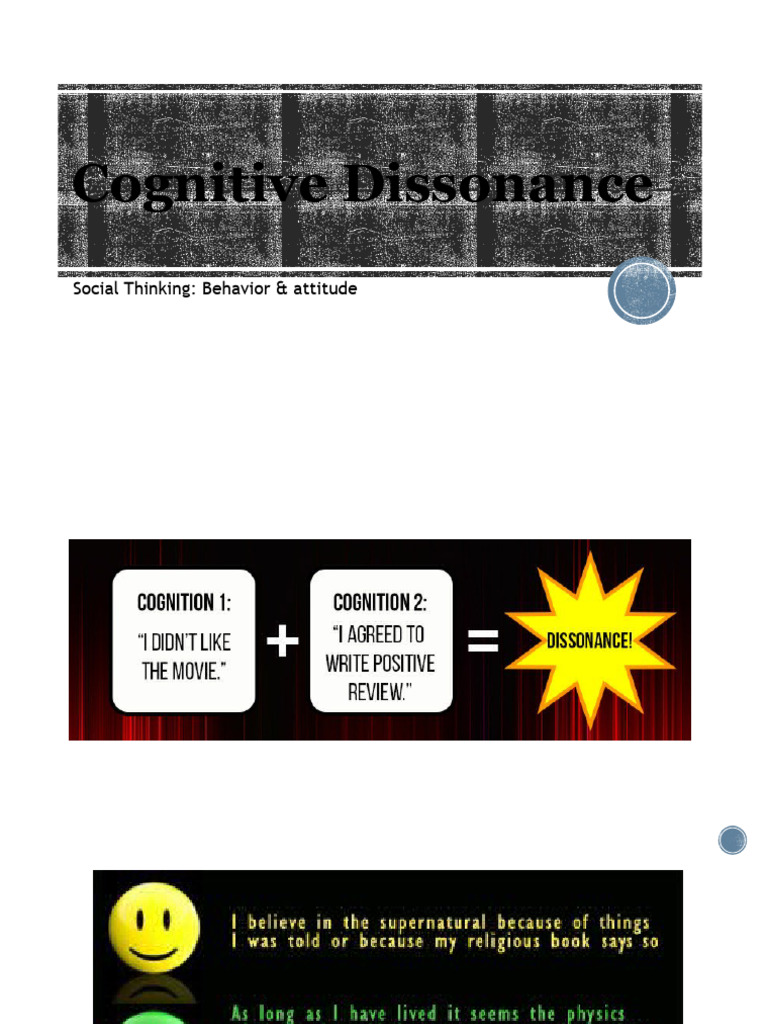 Cognitive Dissonance | PDF | Thought | Attitude (Psychology)