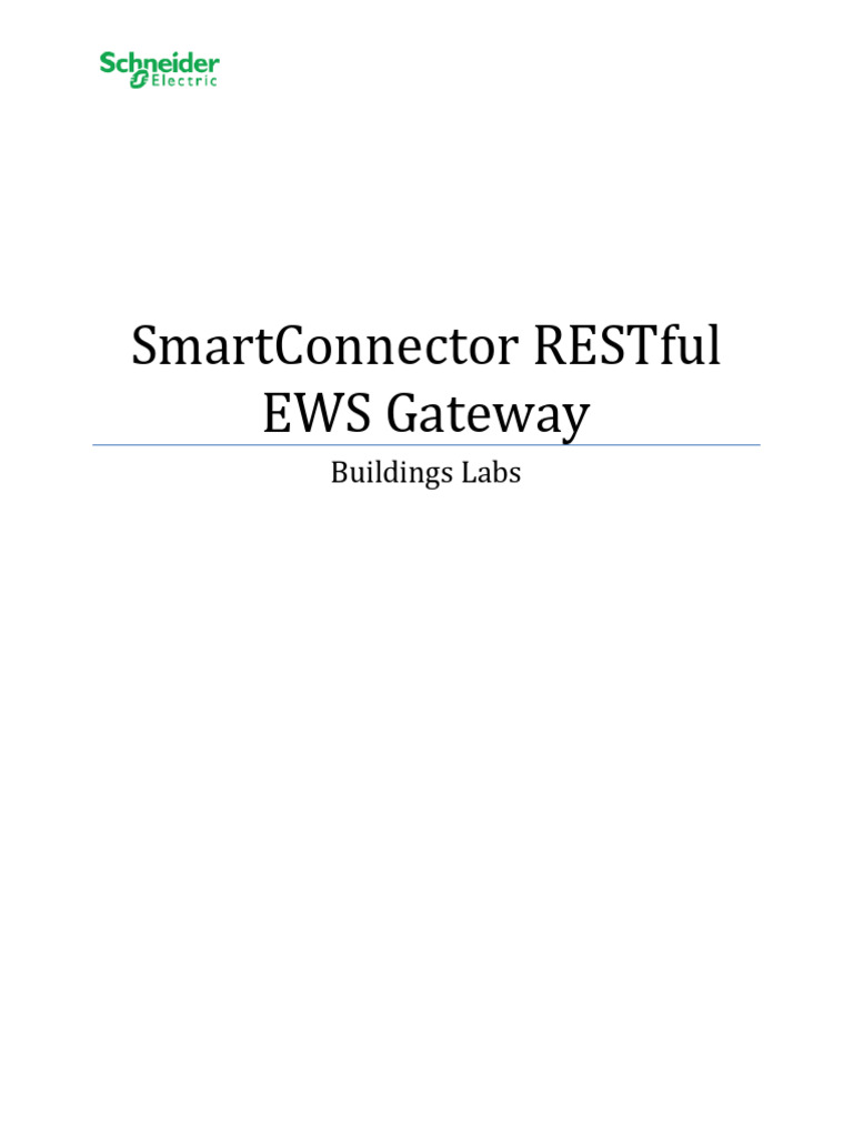 SmartConnector RESTful EWS Gateway | PDF | Soap | Representational State Transfer