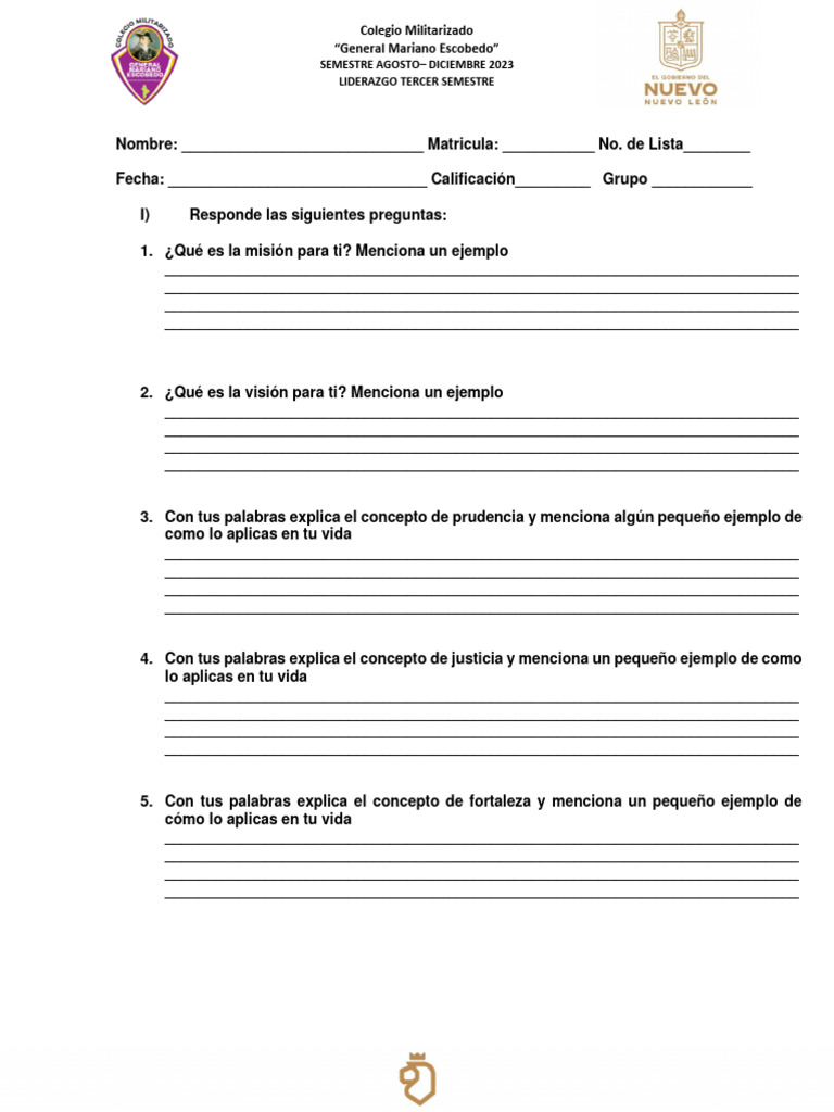 Examen 2 de Liderazgo | PDF Examen 2 de Liderazgo | PDF